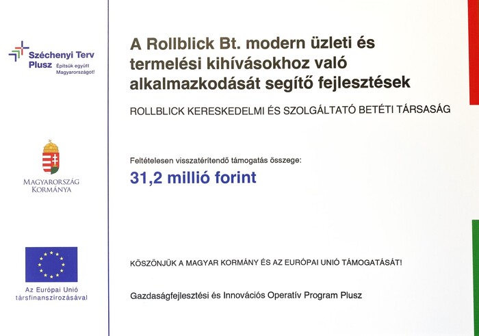 Széchenyi Terv Plusz :: ROLLBLICK Bt